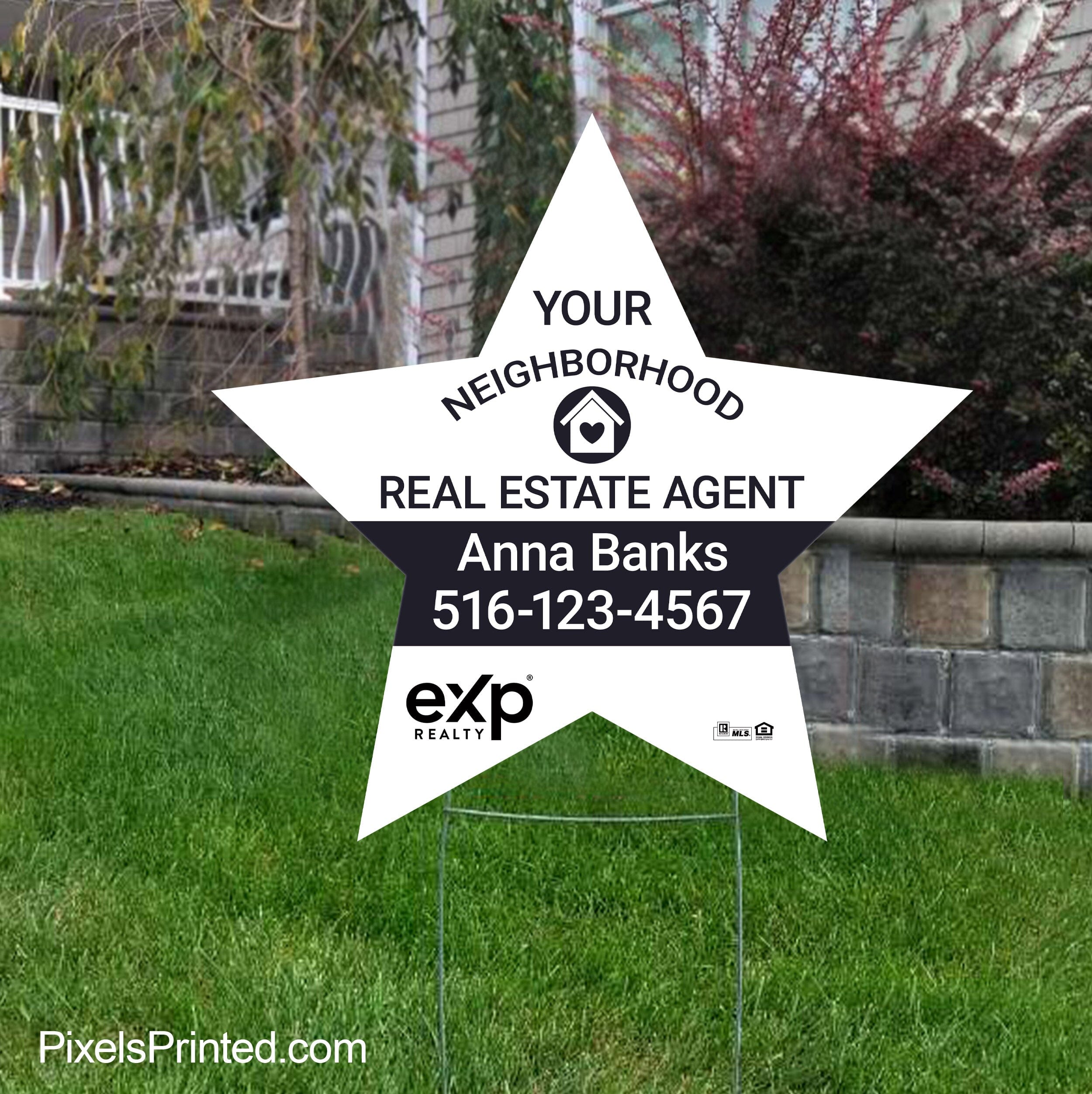 EXP realty your neighborhood agent yard signs – PixelsPrinted