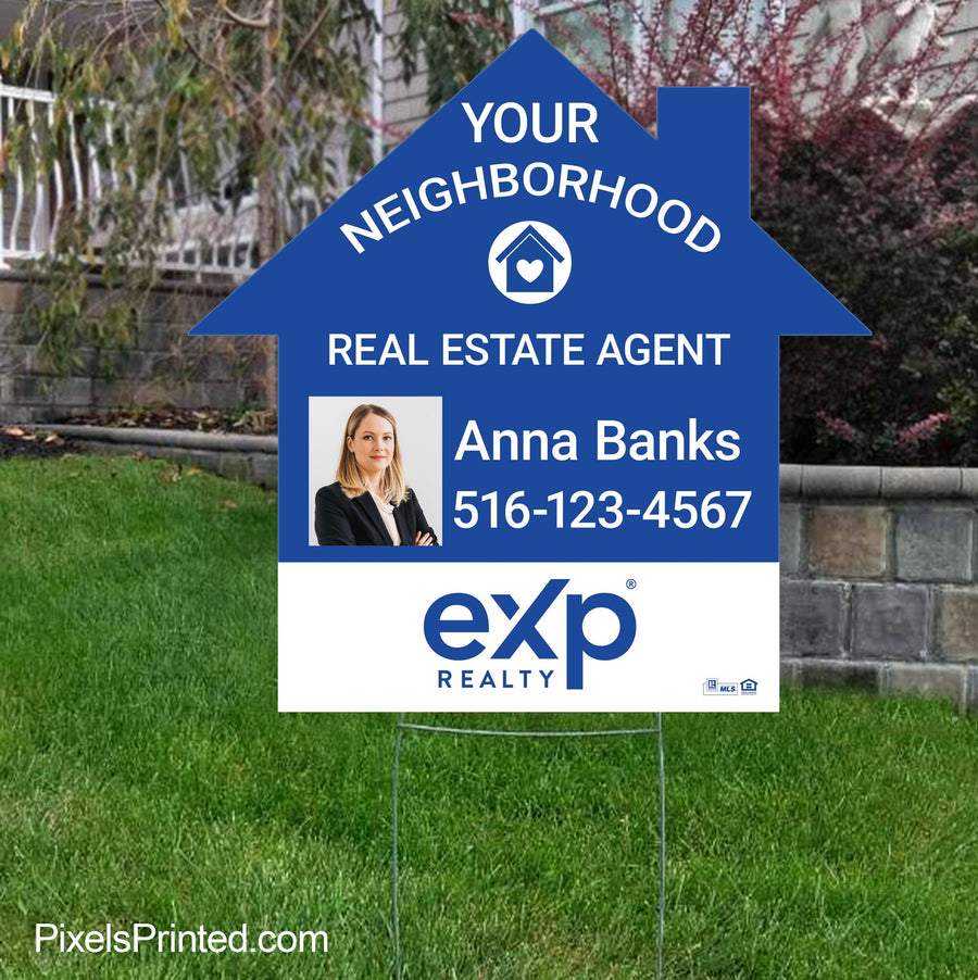 EXP realty your neighborhood agent yard sign – PixelsPrinted