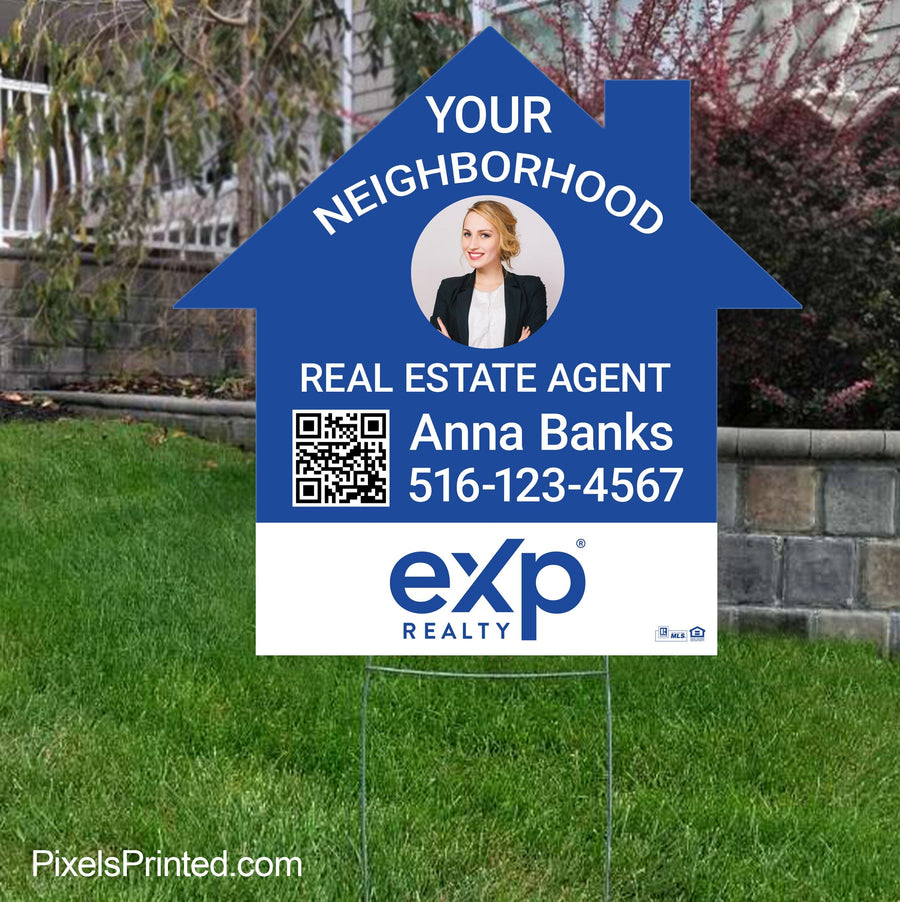 EXP realty your neighborhood agent yard sign – PixelsPrinted